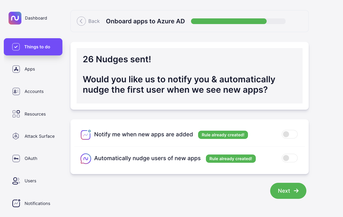 Simplify SSO enrollment for Okta and Azure AD with Nudge Security