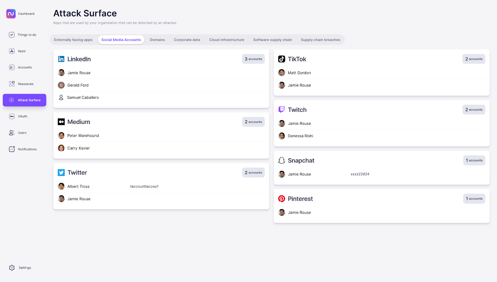 Now generally available: social media accounts in your SaaS attack surface