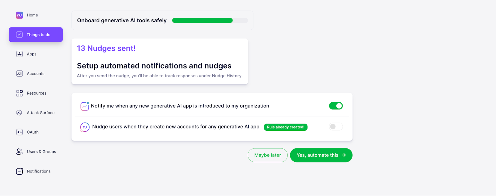 Onboard new generative AI tools safely with Nudge Security - Security Boulevard