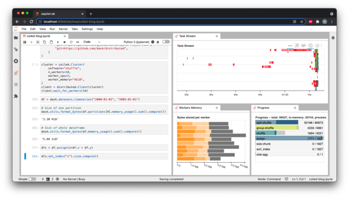 Better Shuffling in Dask: a Proof-of-Concept