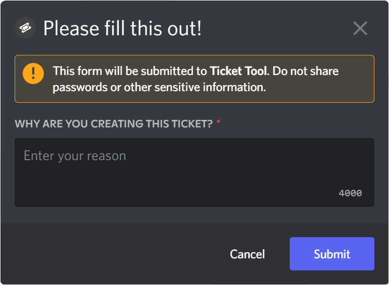 Ticket Tool - Blaze Resources - Top Discord Apps