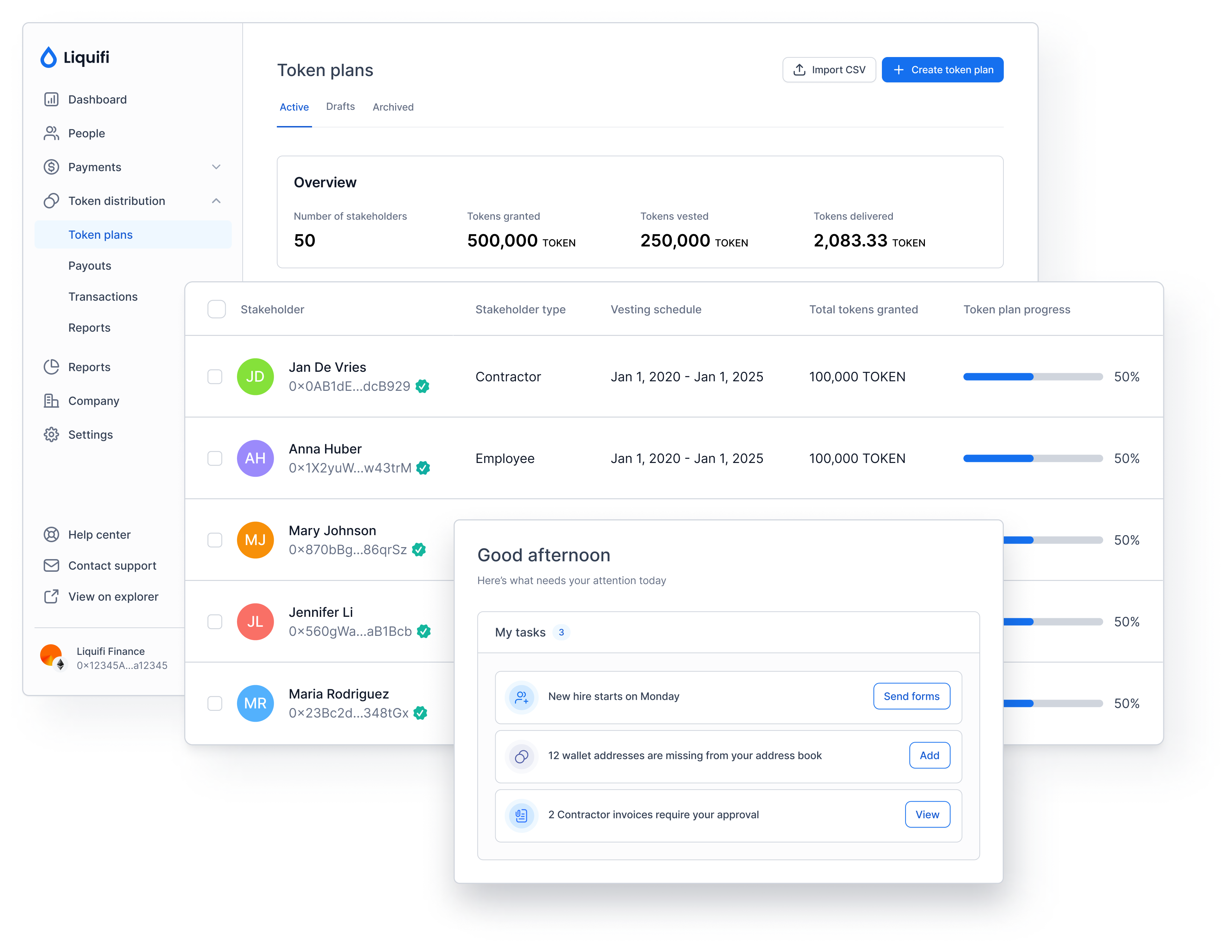 Liquifi | Token Vesting Simplified