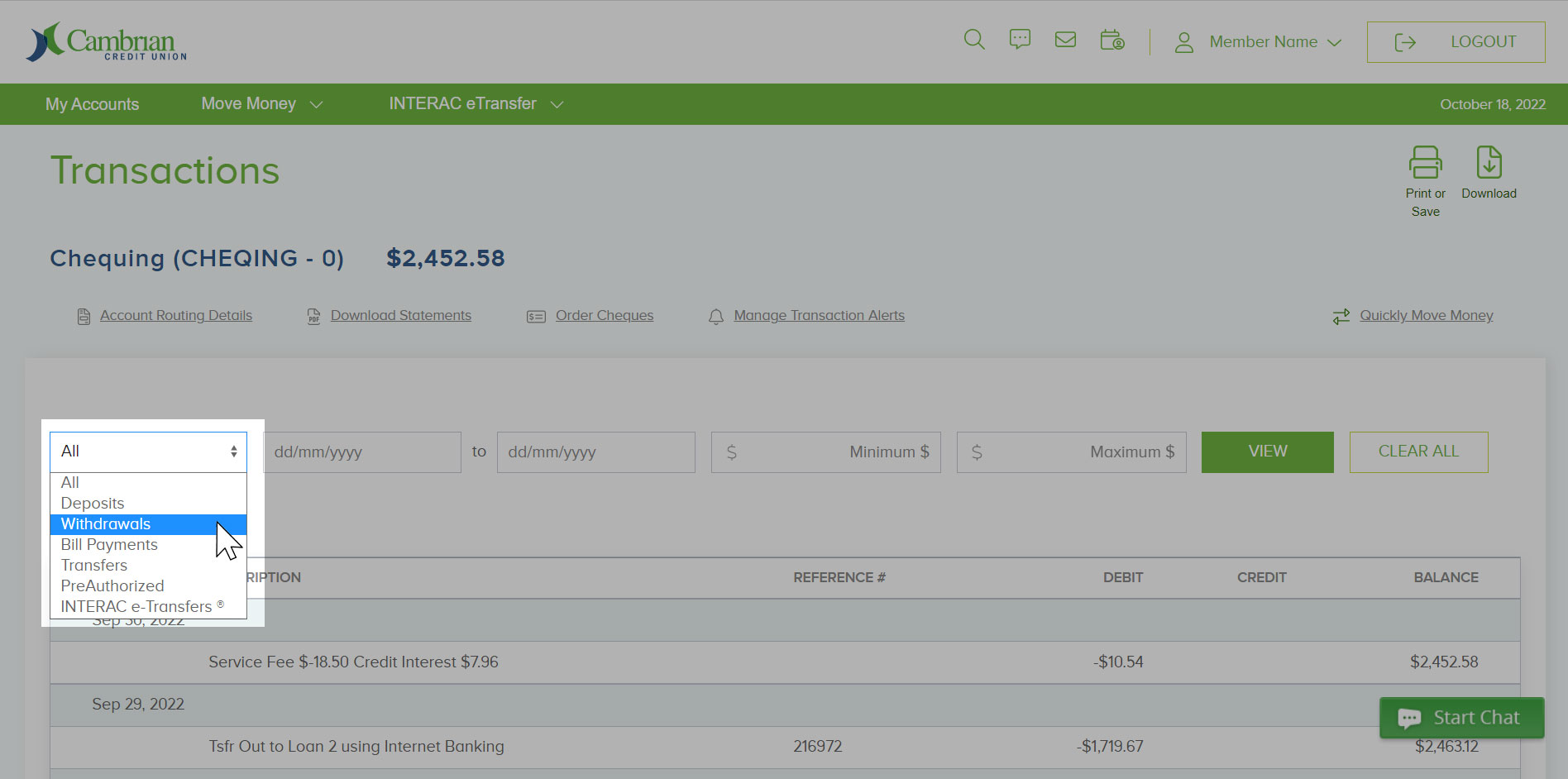 How do I see an image of cashed / cleared cheques? | Cambrian Help