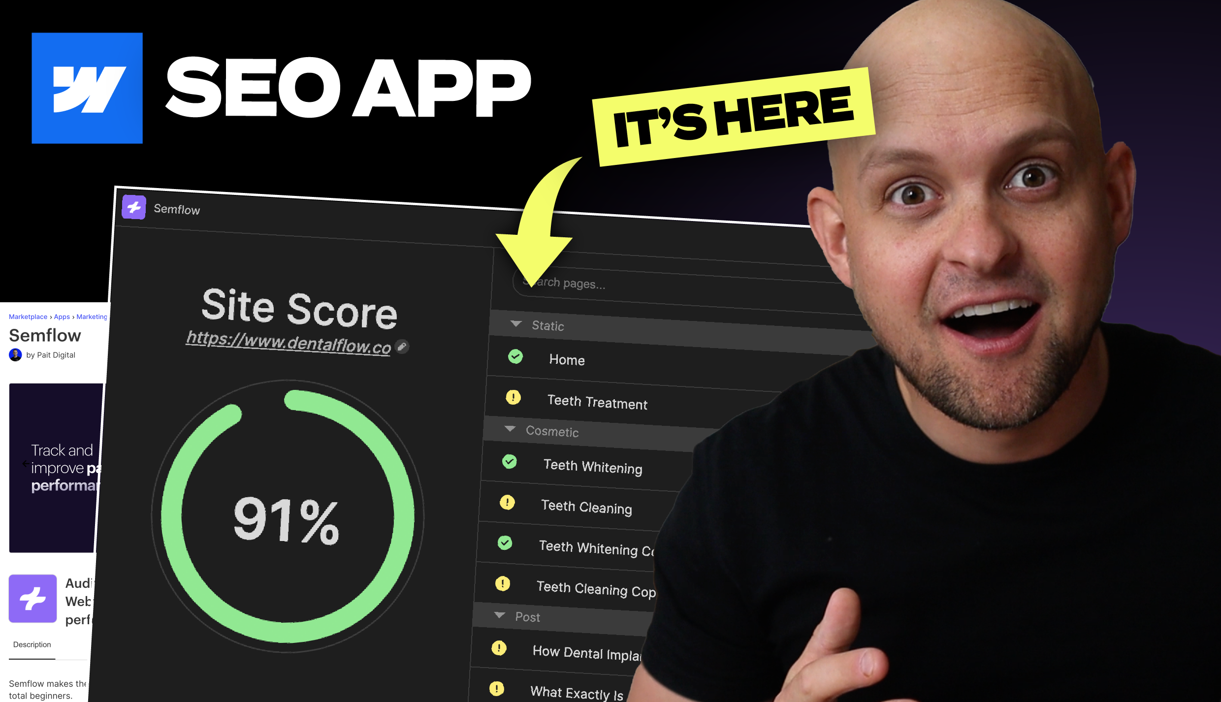 Semflow: The #1 SEO App for Webflow