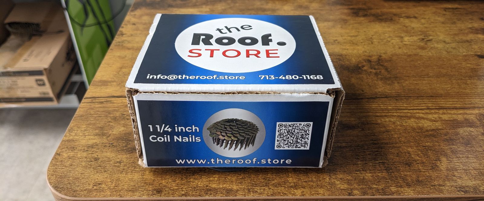 The Roof Store 1 1/4 inch Coil Roofing Nails ASTM F1667 $24.95 Per Box