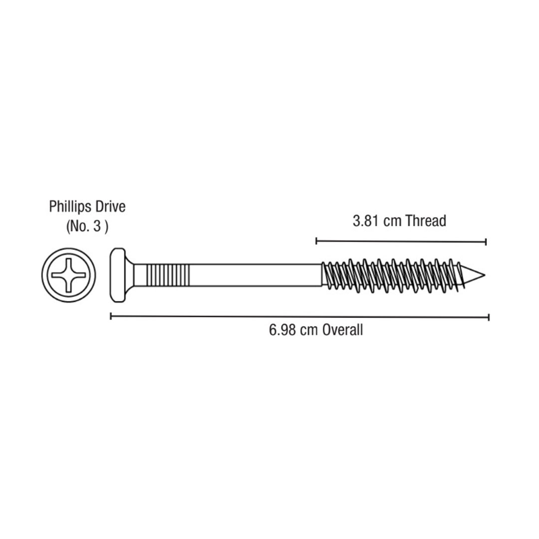 Composite Spanish Barrel Roof Screws $0.21 each