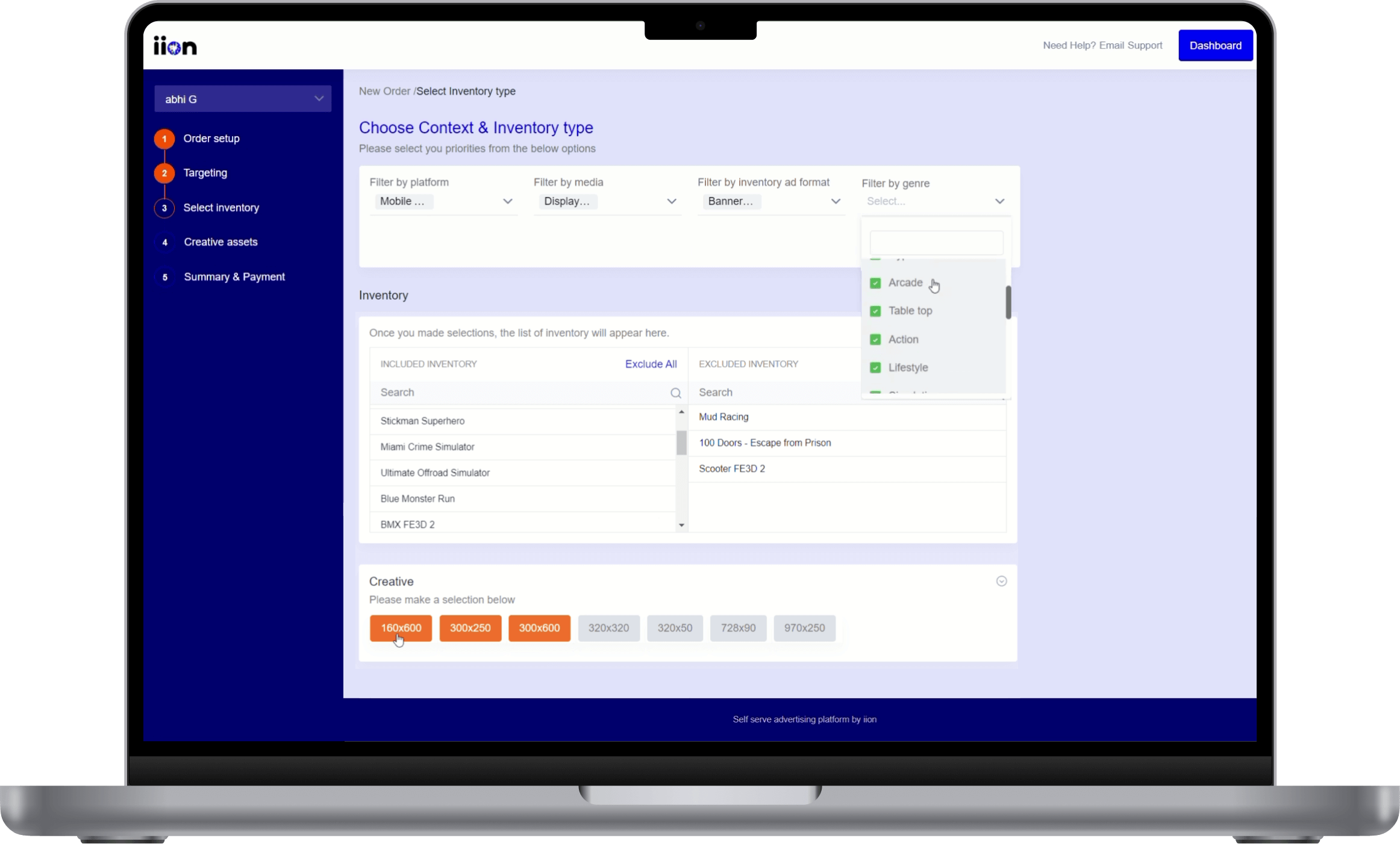 immersiion game advertising platform