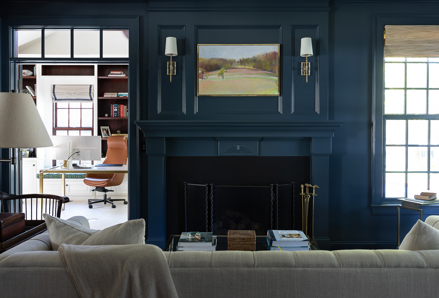 Scovell Remodeling | A Dark and Moody Library