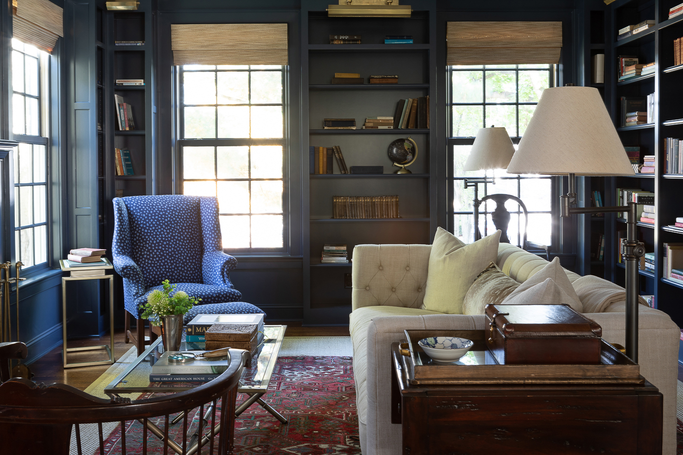 Scovell Remodeling | A Dark and Moody Library