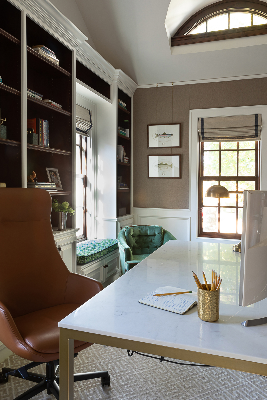 Scovell Remodeling | A Dark and Moody Library