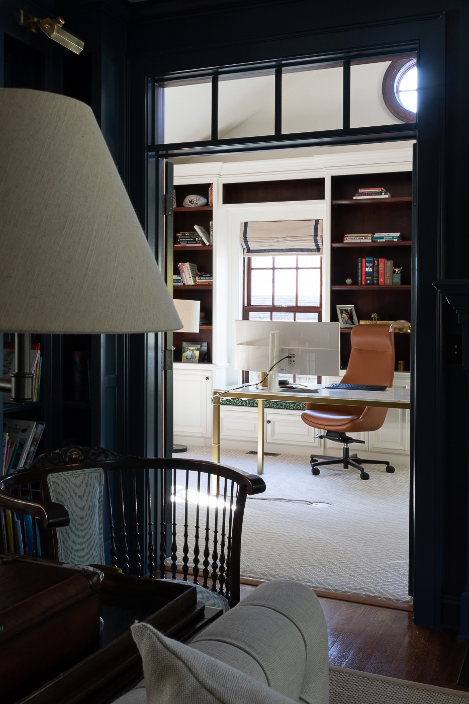 Scovell Remodeling | A Dark and Moody Library