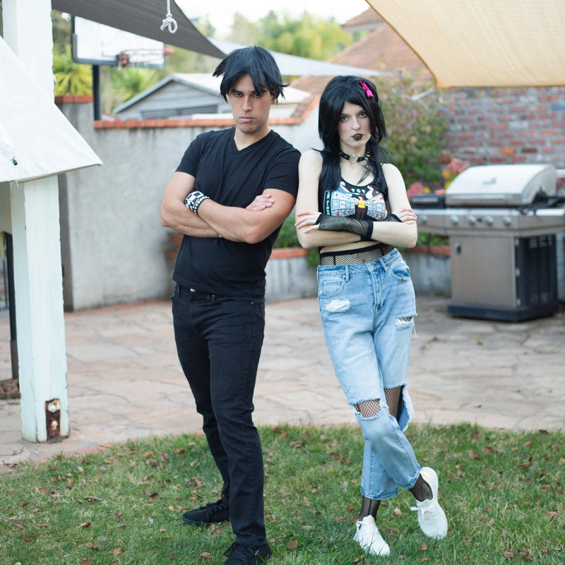 Watt's Wigs - Emo Costume Set for Men