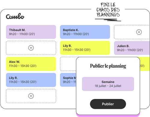 Gestion de planning - Meilleur Logiciel | Combo