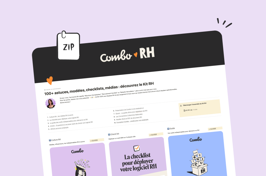 Kit RH : 100 astuces - modèles - checklists - médias