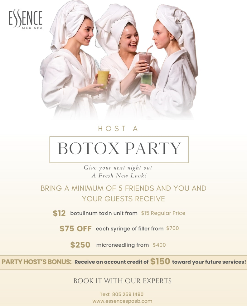 Group Packages & Parties | Essence Med Spa | Santa Barbara