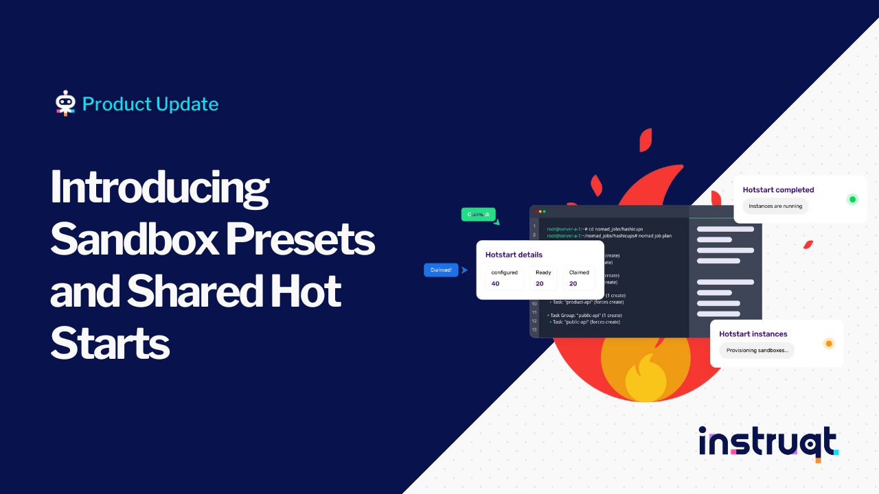 Introducing Sandbox Presets and Shared Hot-Starts