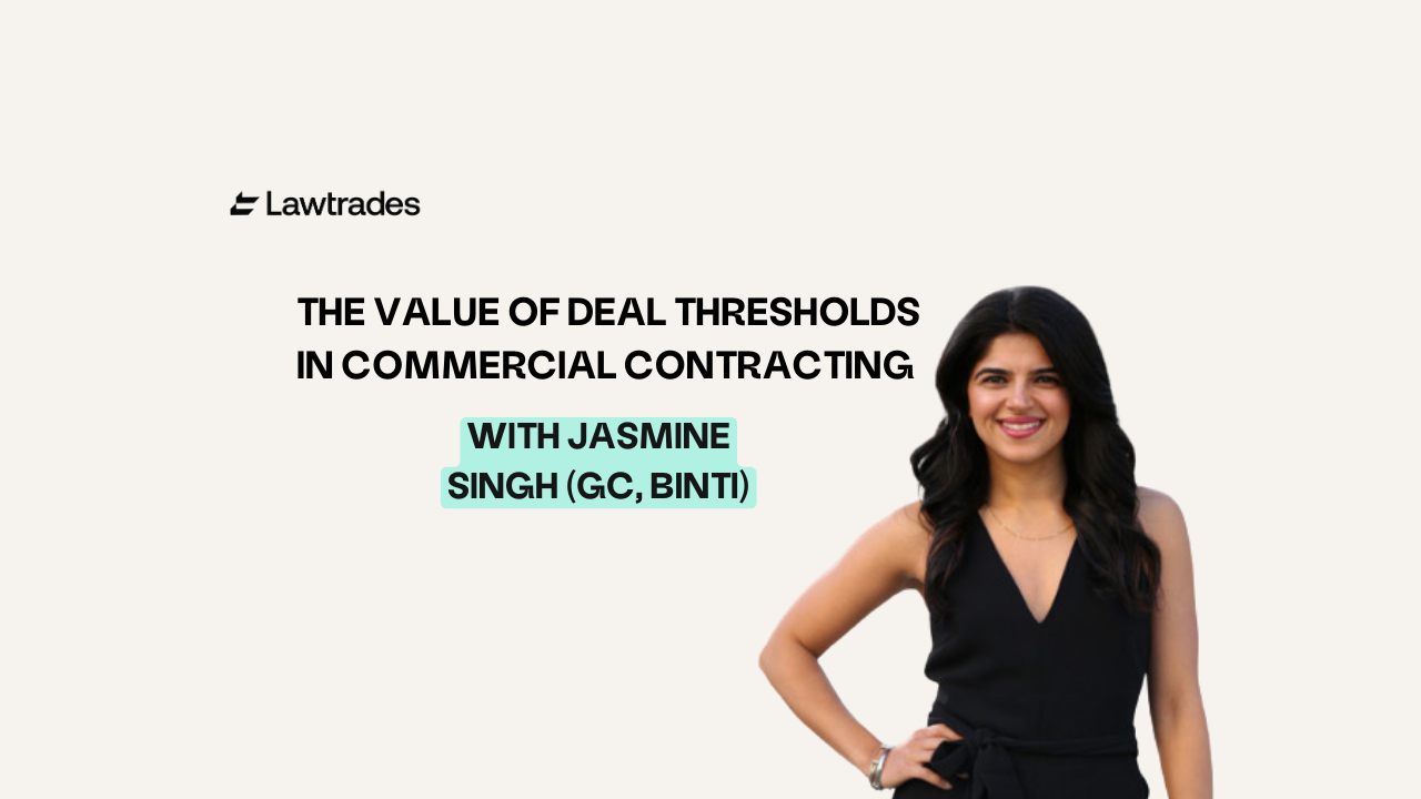 Lawtrades Blog - The Value Of Deal Thresholds In Commercial Contracting