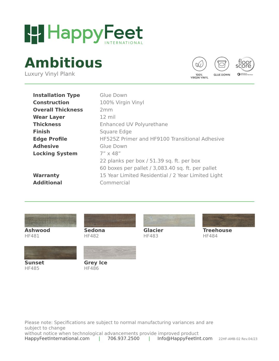 Document Center | Happy Feet International | Luxury Vinyl Plank ...