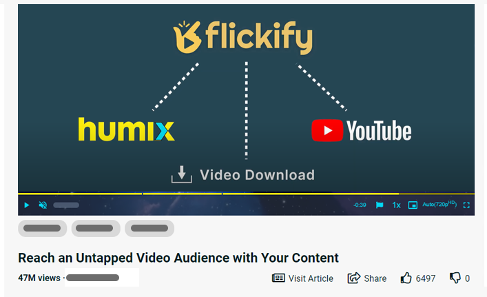 Flickify | Turn Articles Into Videos Fast
