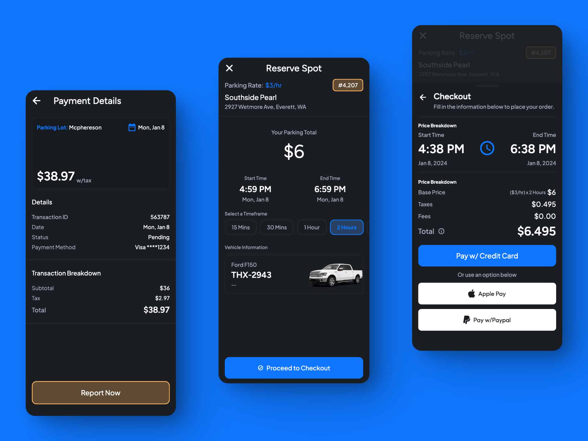Parking App Template