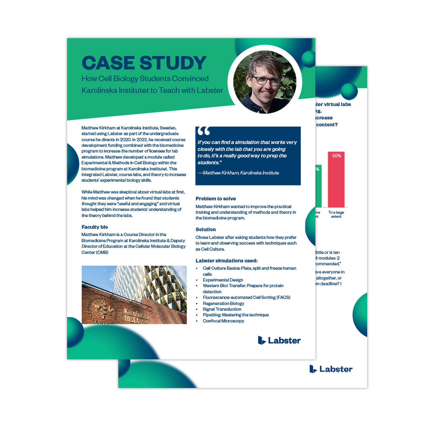 How Cell Biology Students Convinced Karolinska Institutet to Teach with Labster | Case Study
