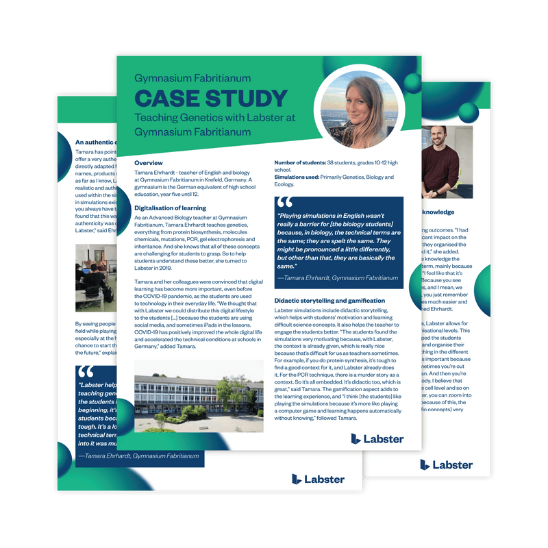 Teaching Genetics with Labster at Gymnasium Fabritianum | Case Study