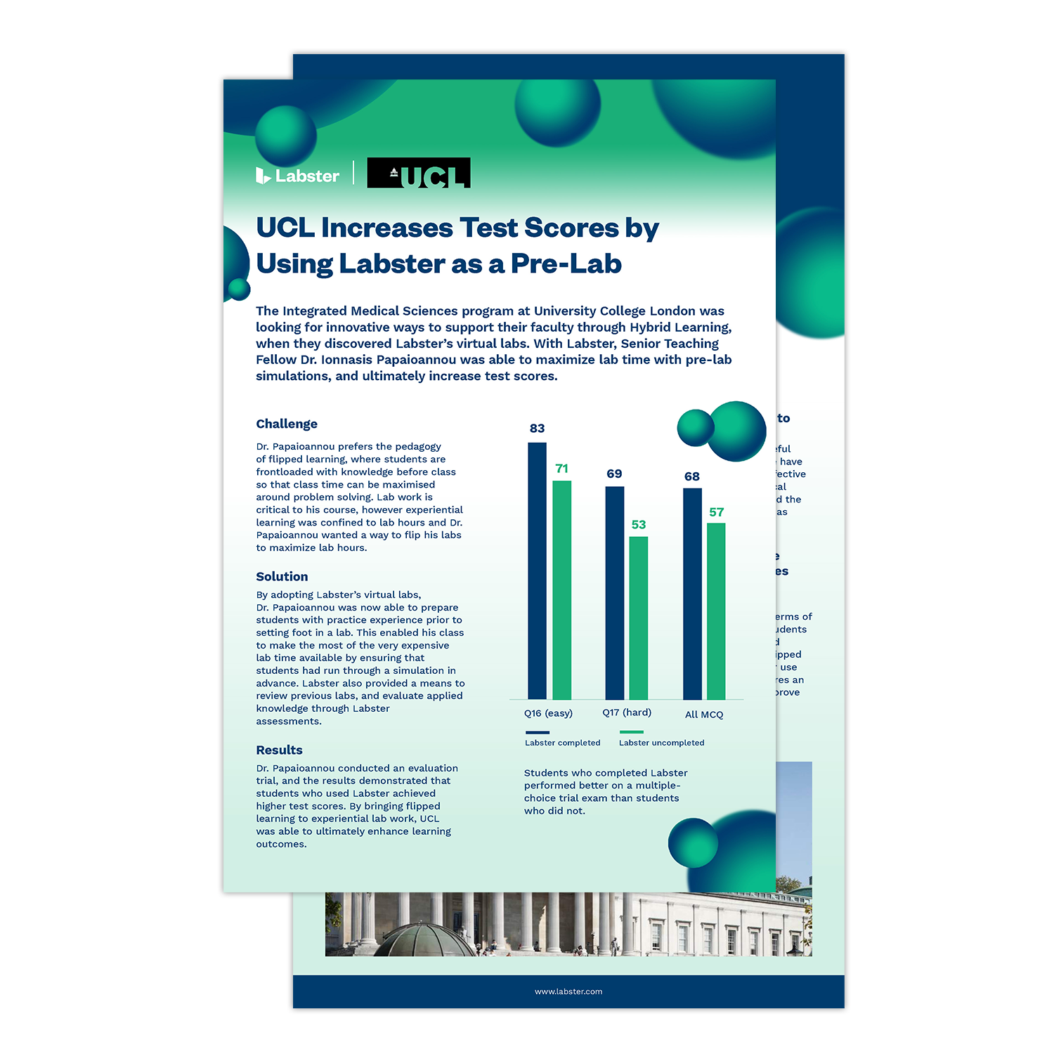 UCL Increases Test Scores by Using Virtual Labs as a Pre-Lab | Case Study