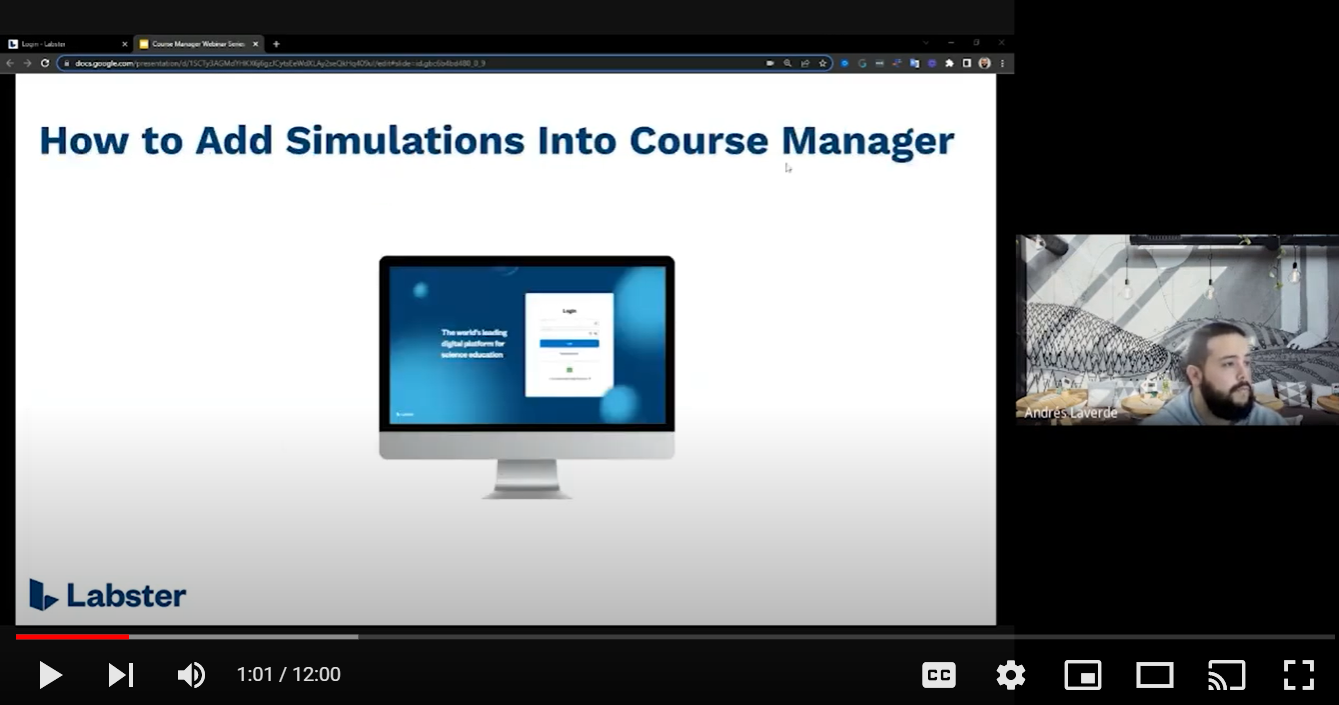 Find out how to use Labster with Course Manager | Webinar