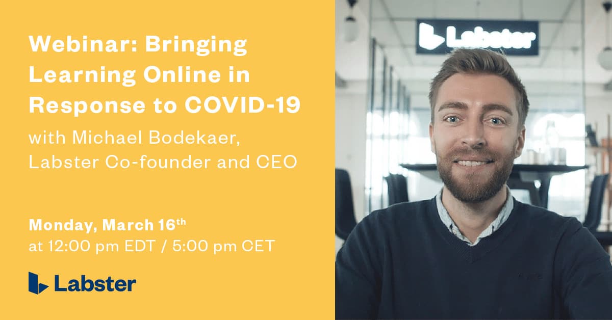 Bringing learning online in response to COVID-19 | Webinar