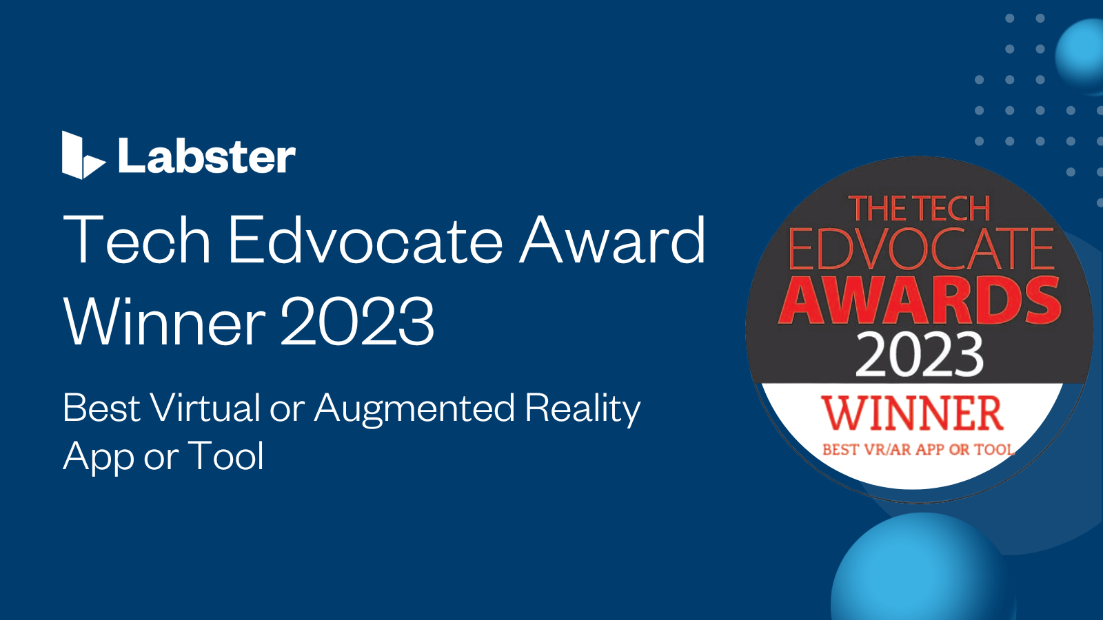 Labster Wins 2023 Tech Edvocate Award - Best Virtual Reality Tool Labster Wins 2023 Tech Edvocate Award - Best Virtual Reality Tool