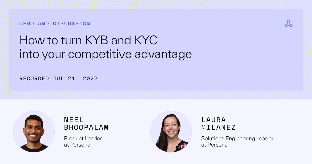 How to turn KYB and KYC into your competitive advantage | Persona
