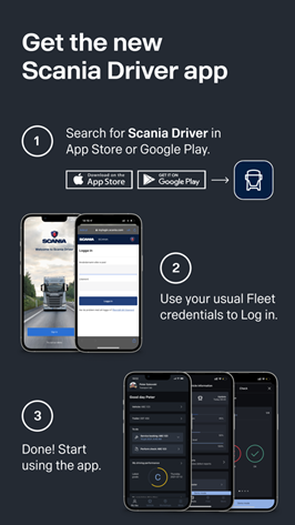 Nýtt Scania Driver app - Klettur Sala og Þjónusta