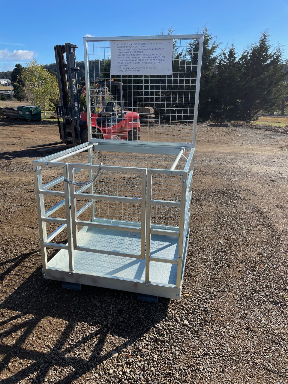 Forklift work platform / safety cage - Available from Tasquip
