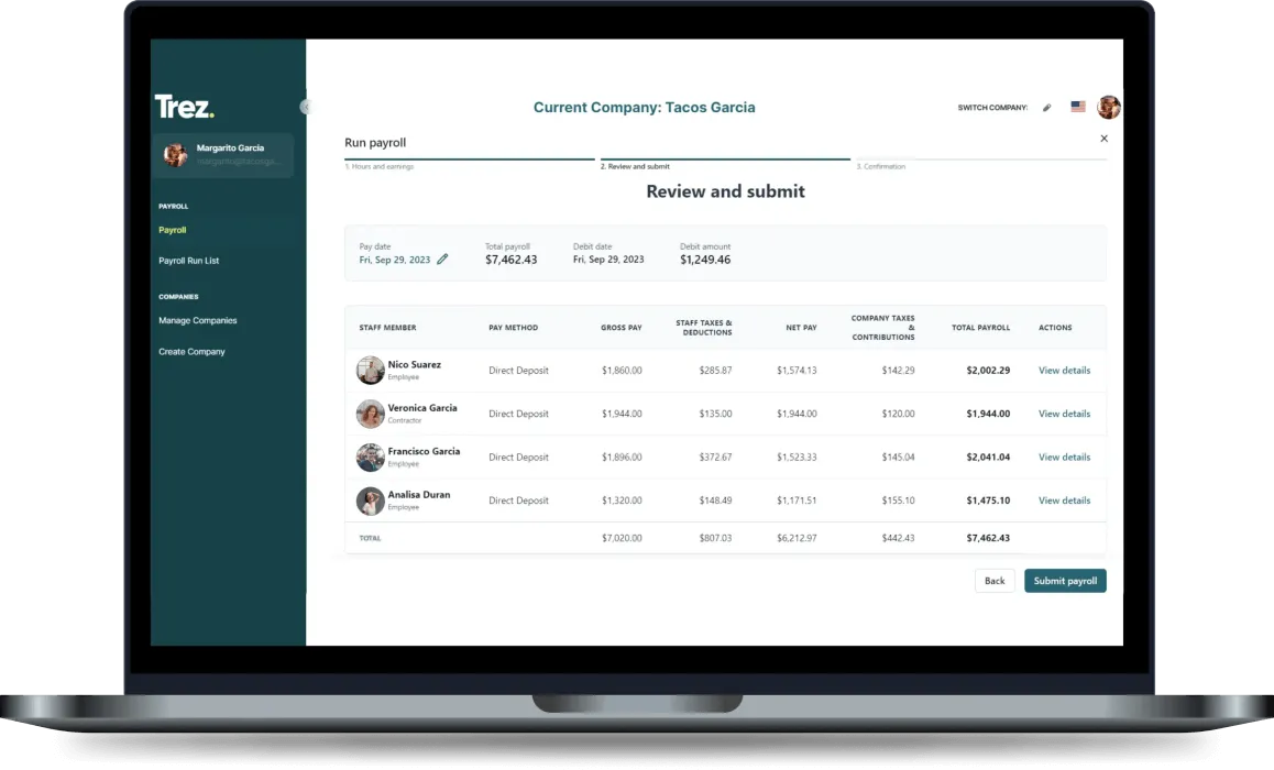 Trez: easy and affordable payroll and benefits administration for your ...