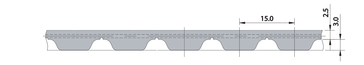 BAT15 Timing Belts / Spliced and Welded - V / ARC-Power