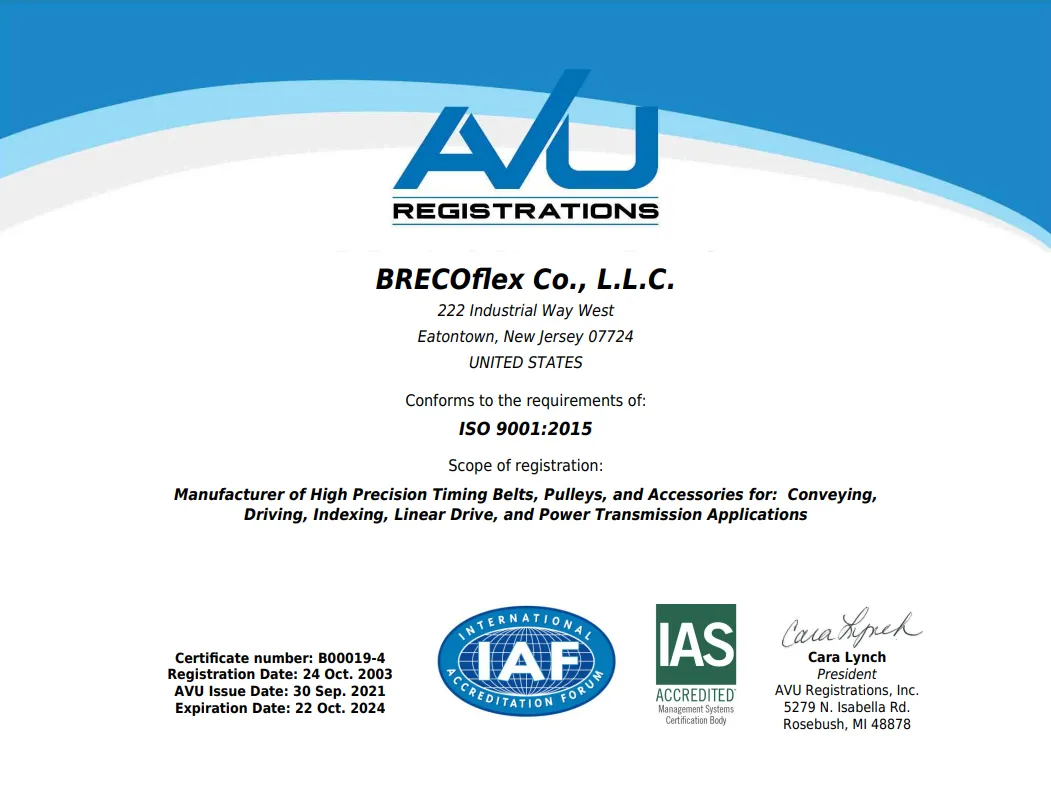 BRECOflex Core Values and Commitment To Our Customers