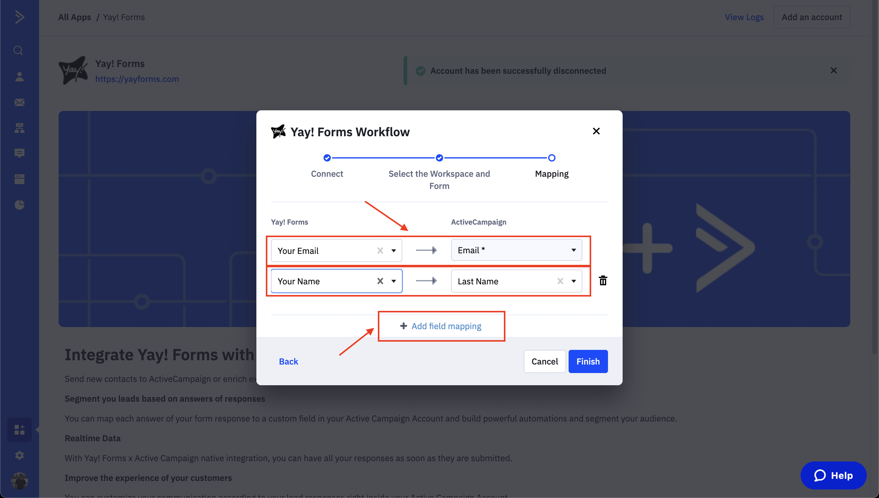 Integrate Yay! Forms with Active Campaign