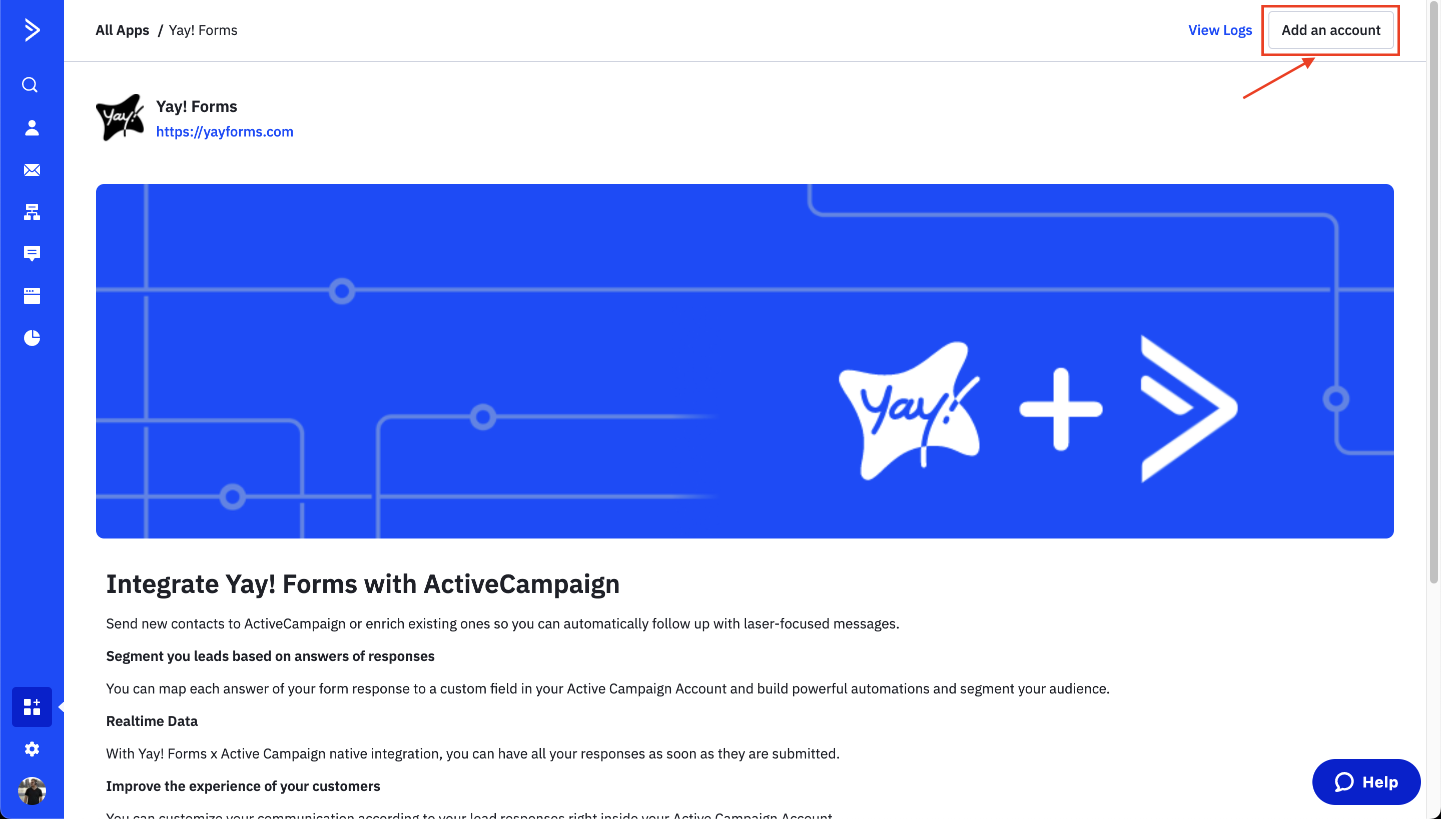 Integrate Yay! Forms with Active Campaign