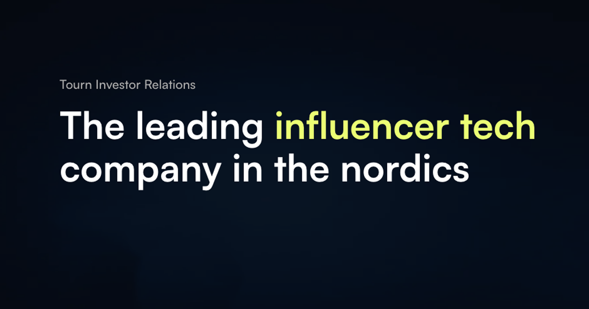 Tourn data │ Overview