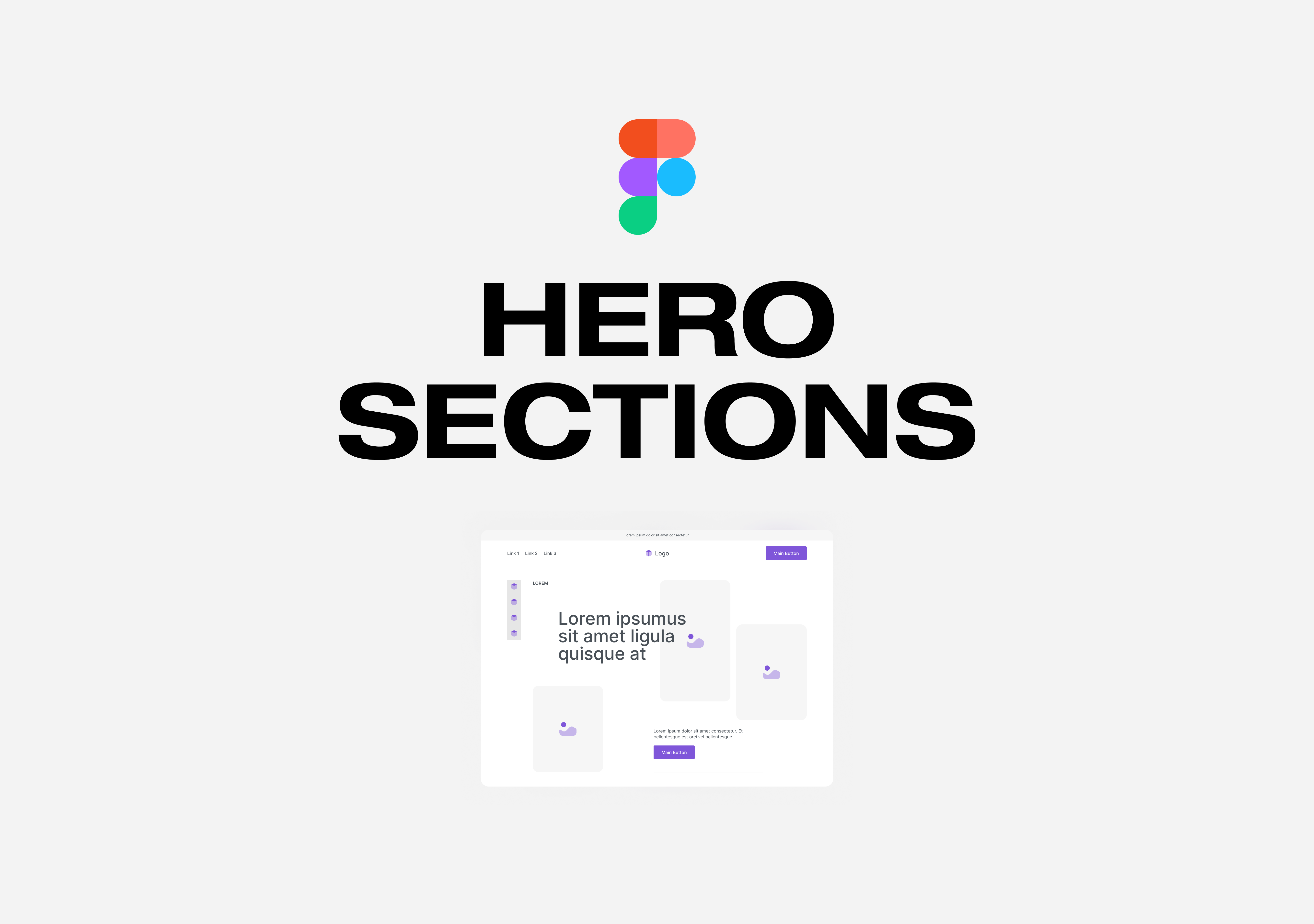 HERO Sections Pt. 3 - Free Figma File