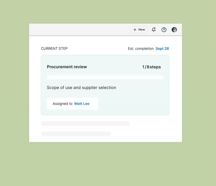 Smart procurement workflows