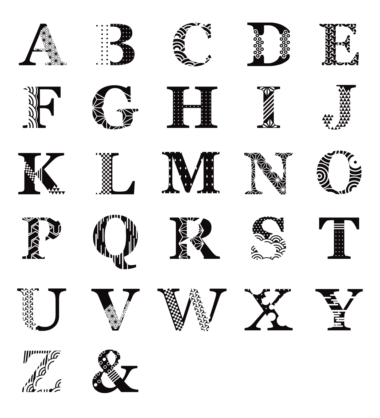 Edo karakami alphabet card | Works | MIEKO MURAO