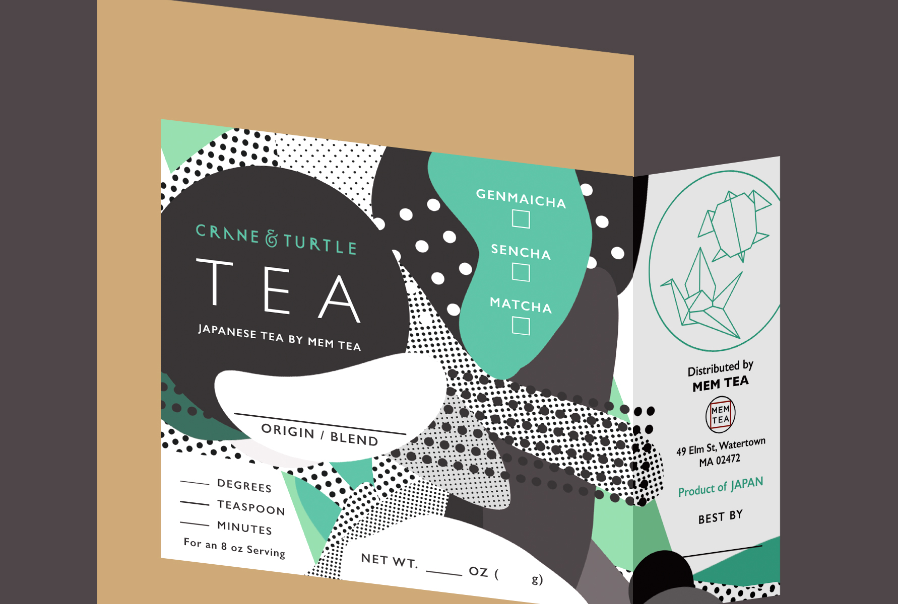 Tea package design for MEM TEA | Works | MIEKO MURAO
