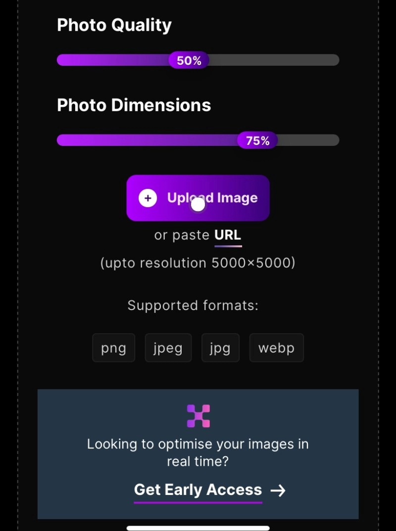 How to reduce image size on iphone