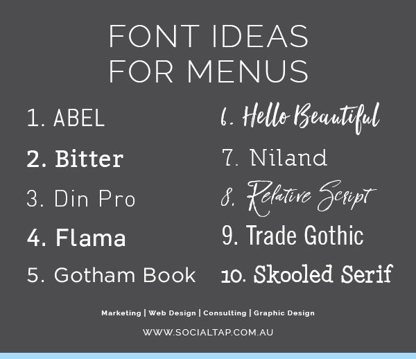 7 Tips for A Captivating Menu Design | Food Market Hub Blog