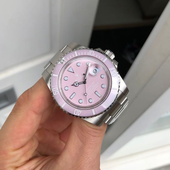 Limelight Nova | Customised Watches | Rolex Submariner Date Pink Edition