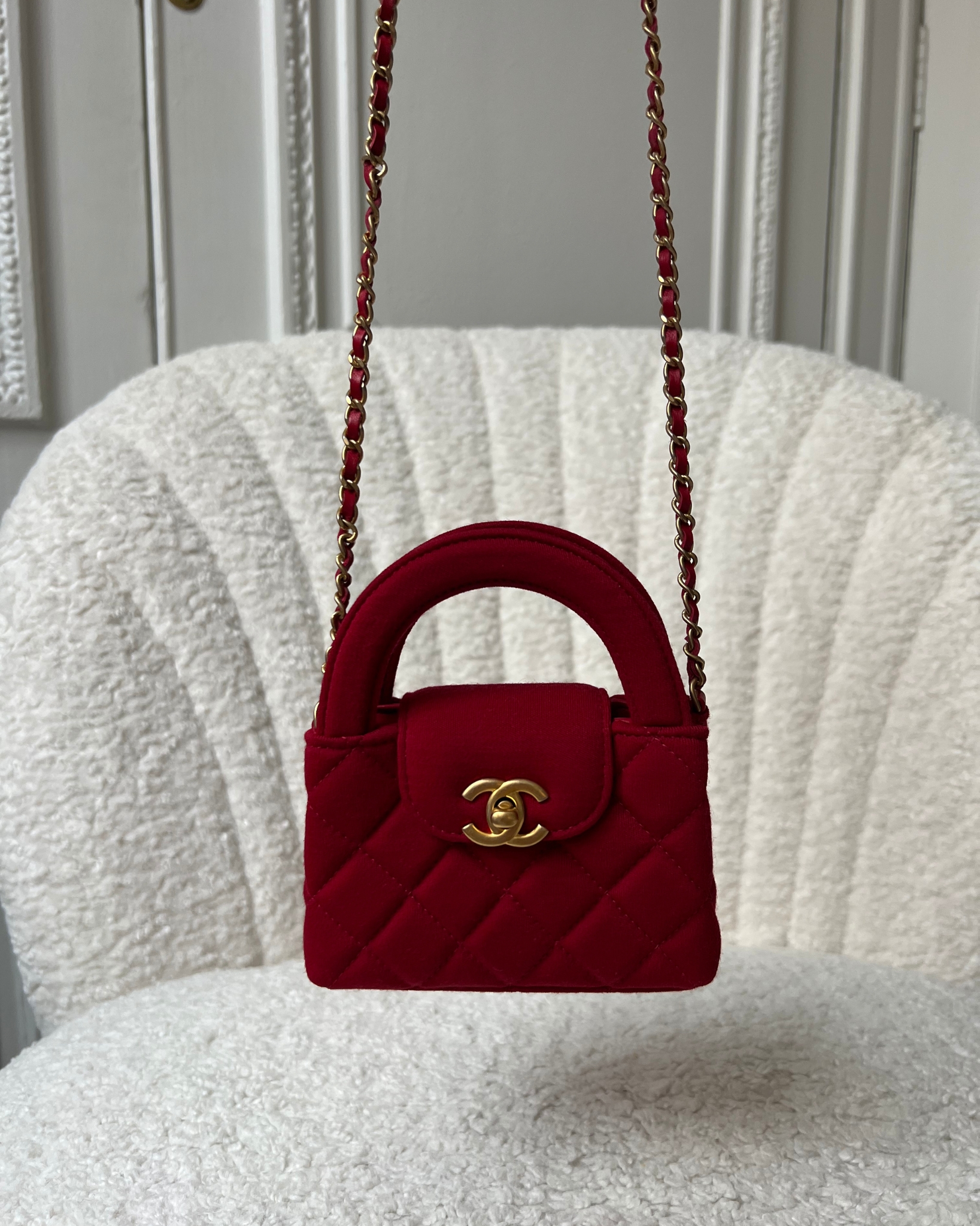 Limelight Nova | Chanel Pre-Owned | Chanel Mini Micro Red Kelly Bag