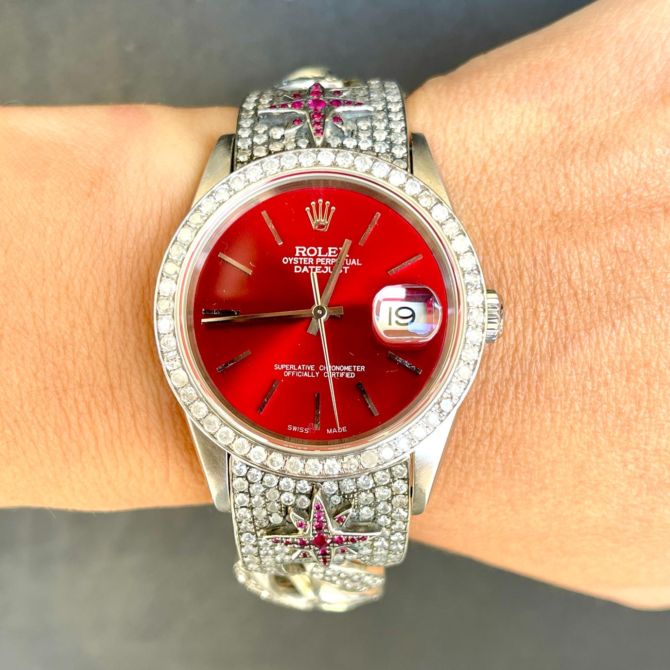 Limelight Nova | Customised Watches | Custom 35mm Diamond Rolex by ...
