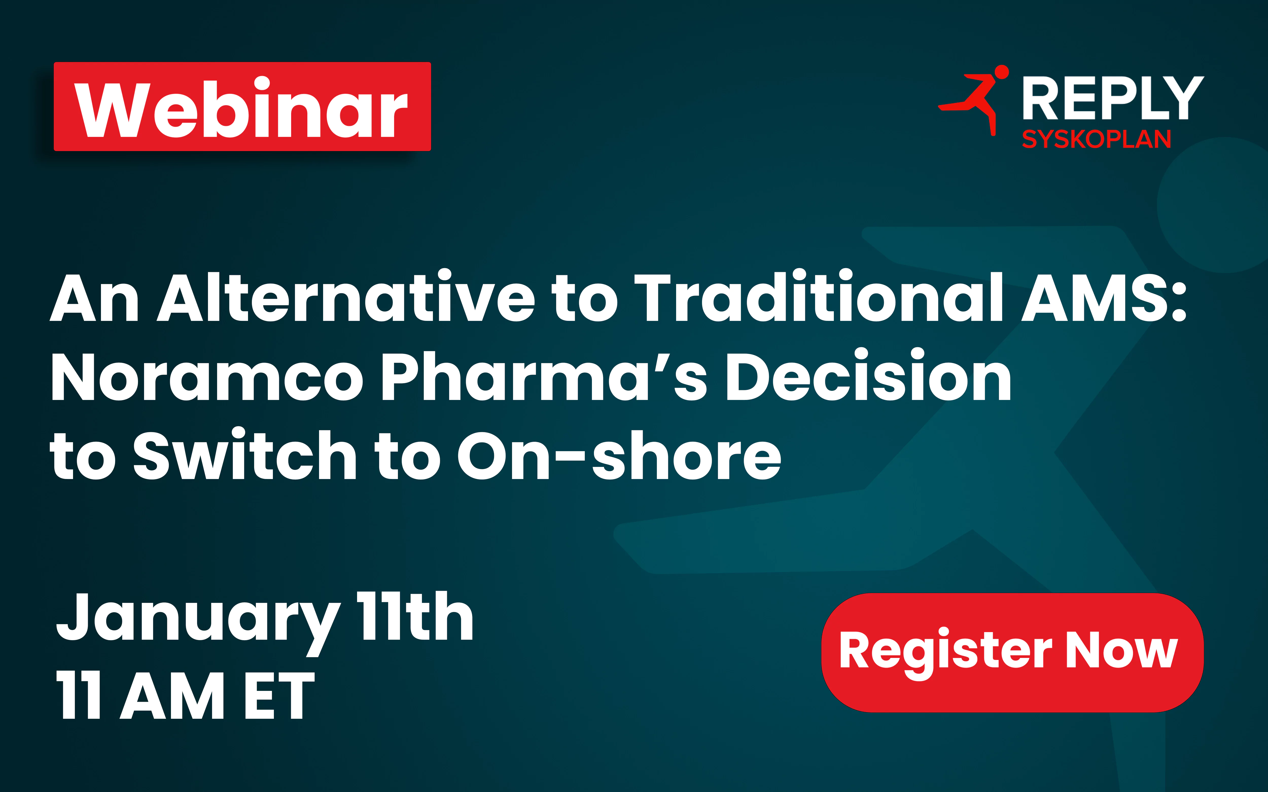 Webinar: An Alternative to Traditional AMS: Noramco Pharma's Decision ...