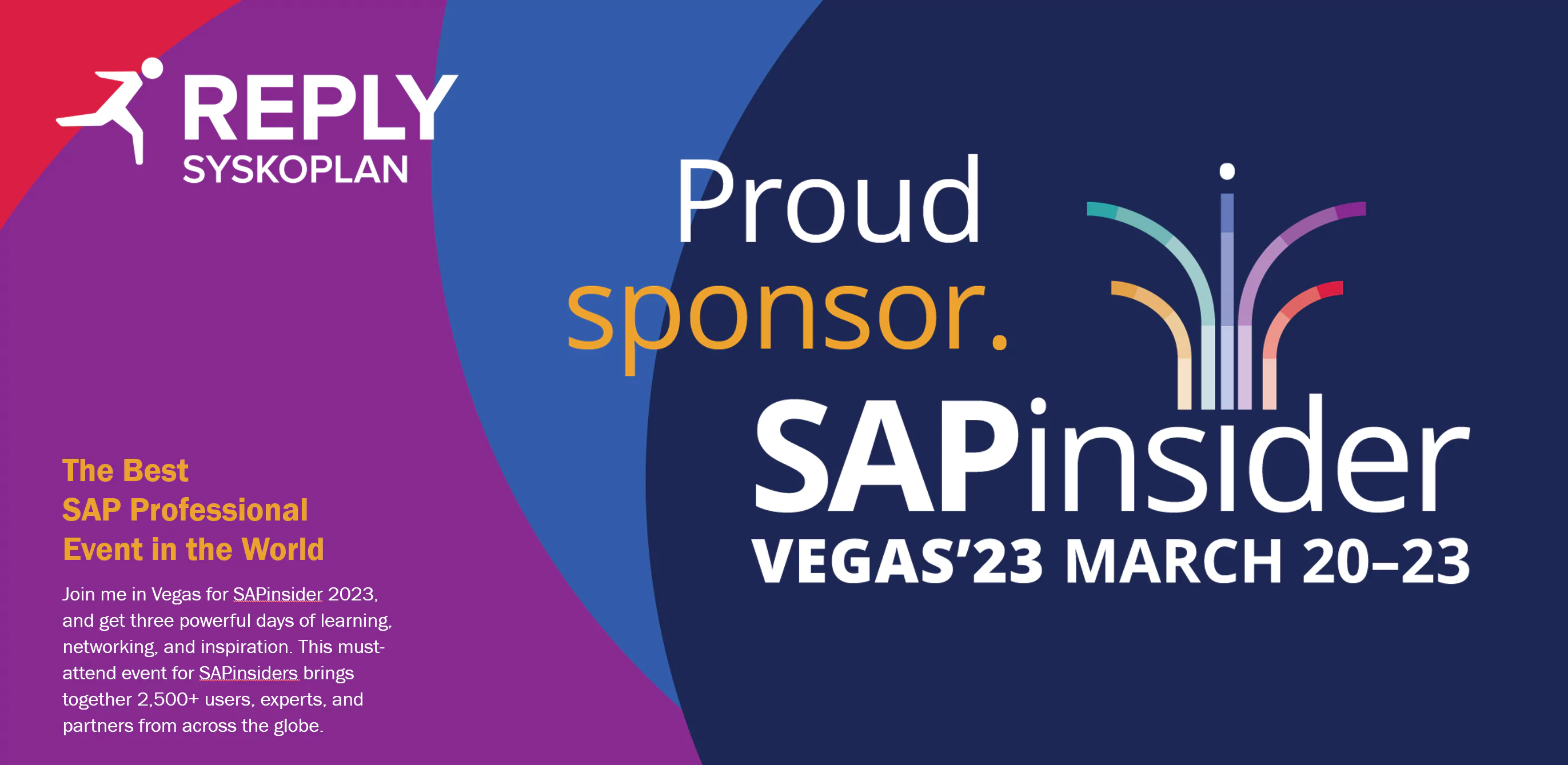 Meet Reply at SAPinsider 2023 | Syskoplan Reply